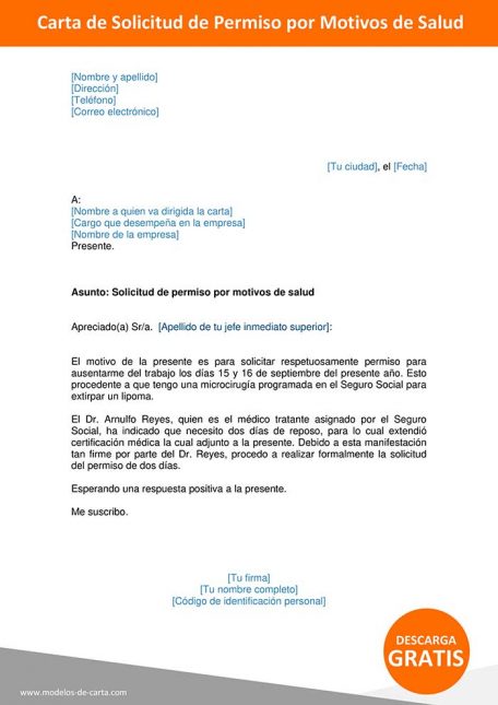 Ejemplo De Carta Para Pedir Permiso En El Trabajo Modelo De Informe ... Ejemplo De Carta Para Pedir Permiso En El Trabajo Modelo De Informe ...